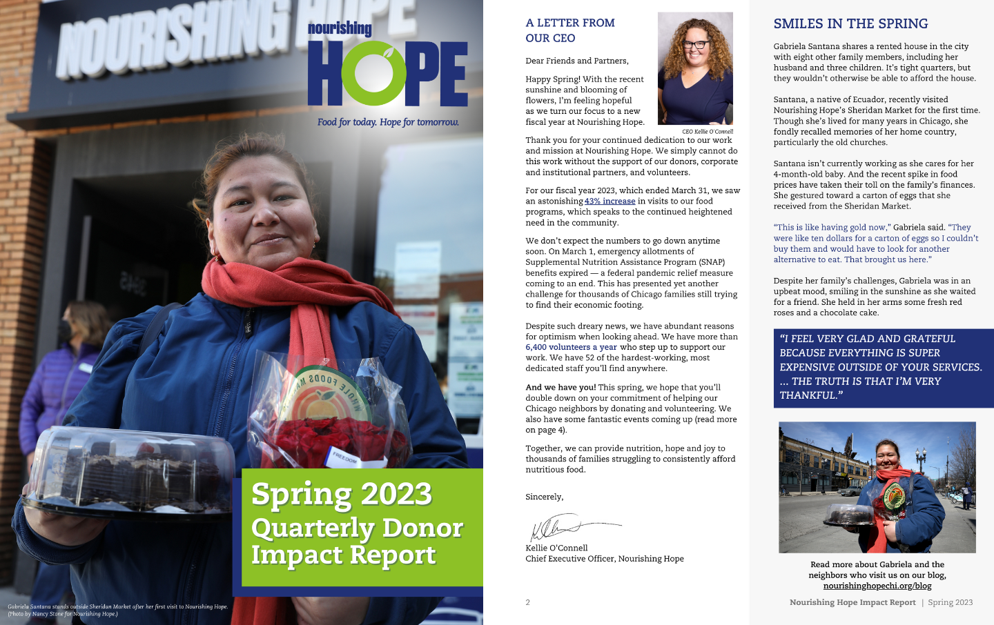 Read our Spring Impact Report | Nourishing Hope